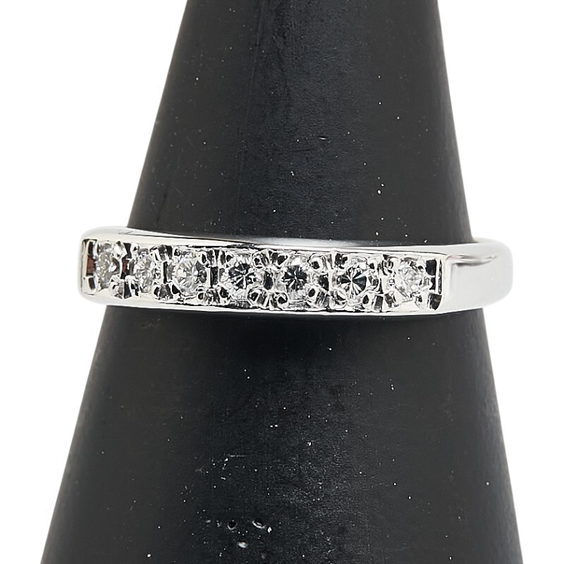 Yahoo!オークション - Pt900 プラチナ ダイヤ0.17ct リング 指輪 レデ...