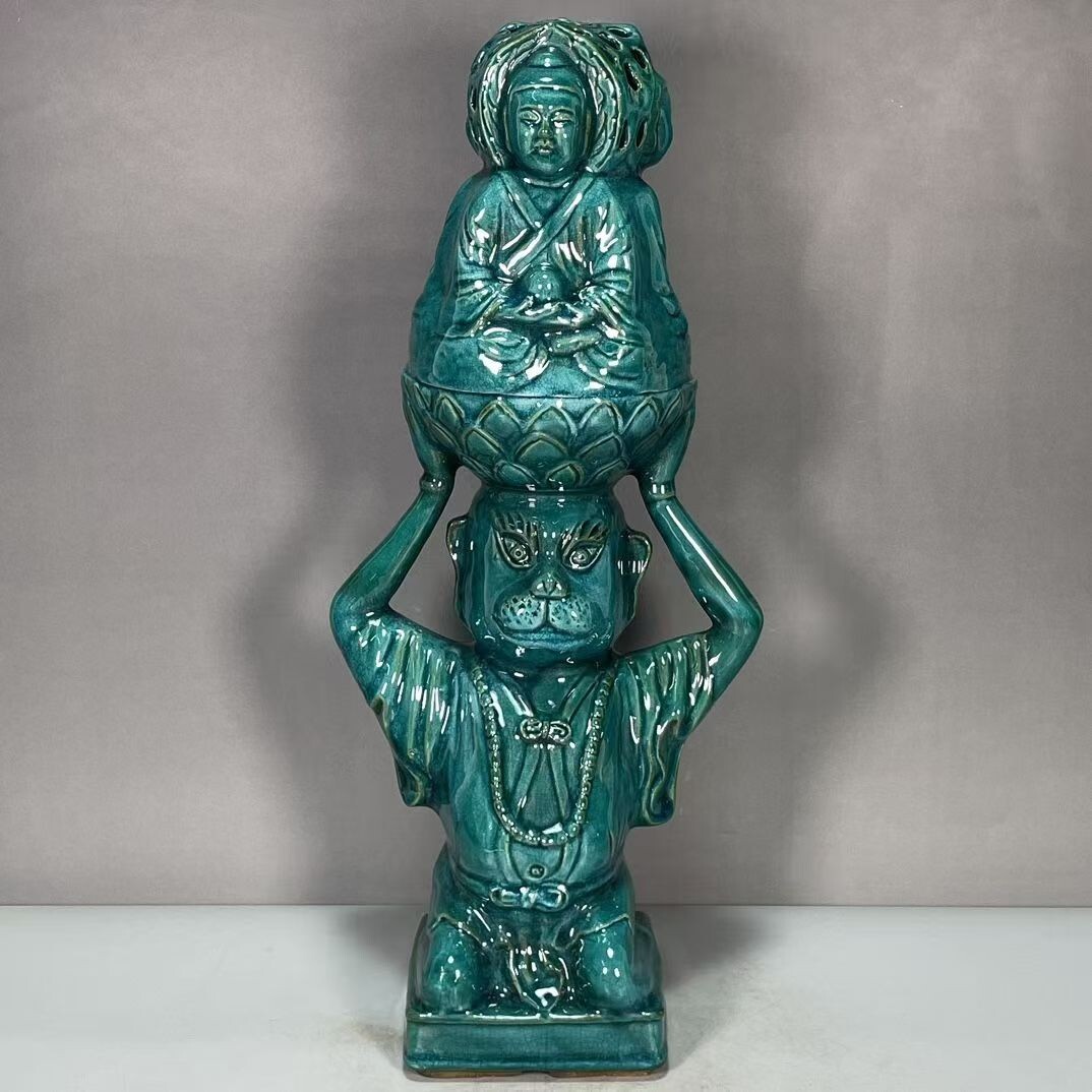 Yahoo!オークション - Y106旧家 収蔵 中国 古玩 柴窯 磁器 松石 緑釉 ...