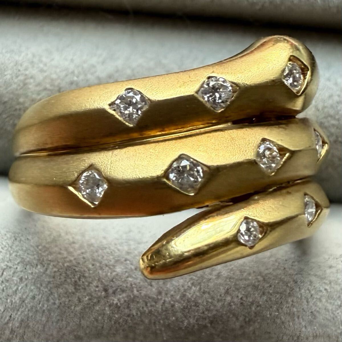 Yahoo!オークション - K18 6.3g D0.23 天然ダイヤモンド ゴールドジュ...