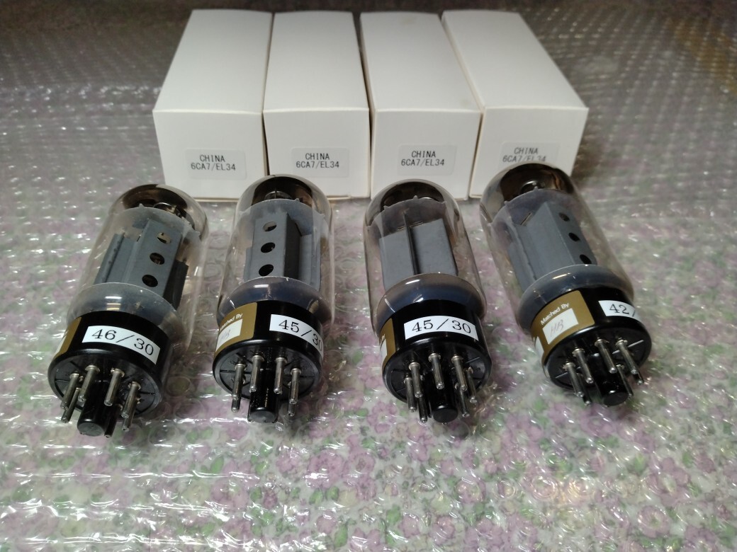 Yahoo!オークション - EL34/6CA7 真空管 4本組 動作品 特性揃い 中国...