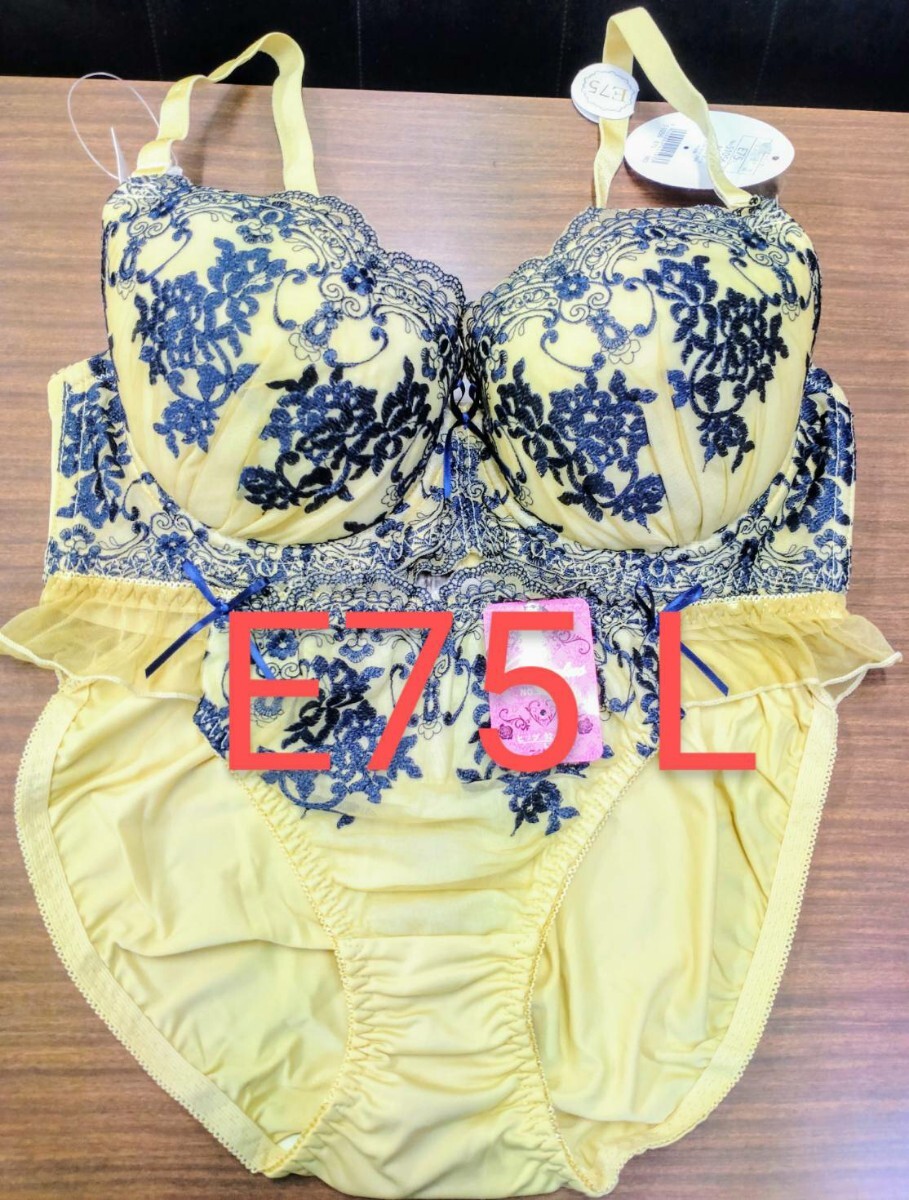 Yahoo!オークション - ブラジャーショーツセット E75 L