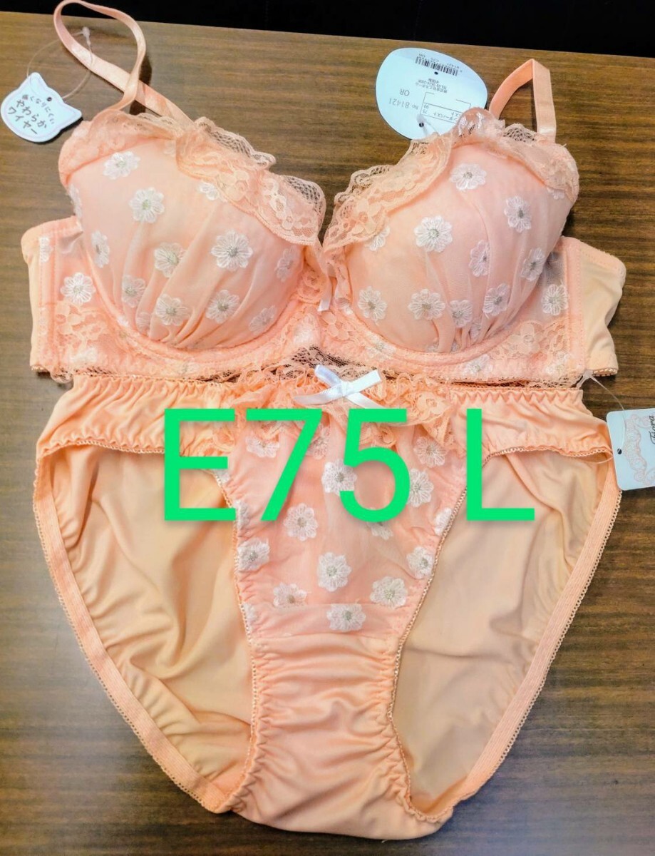 Yahoo!オークション - ブラジャーショーツセット E75 L