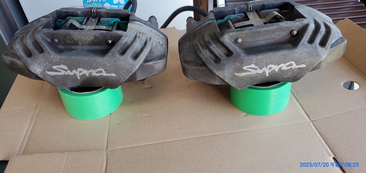 Yahoo!オークション - 80スープラ JZA 80 純正フロントキャリパー 偏心...