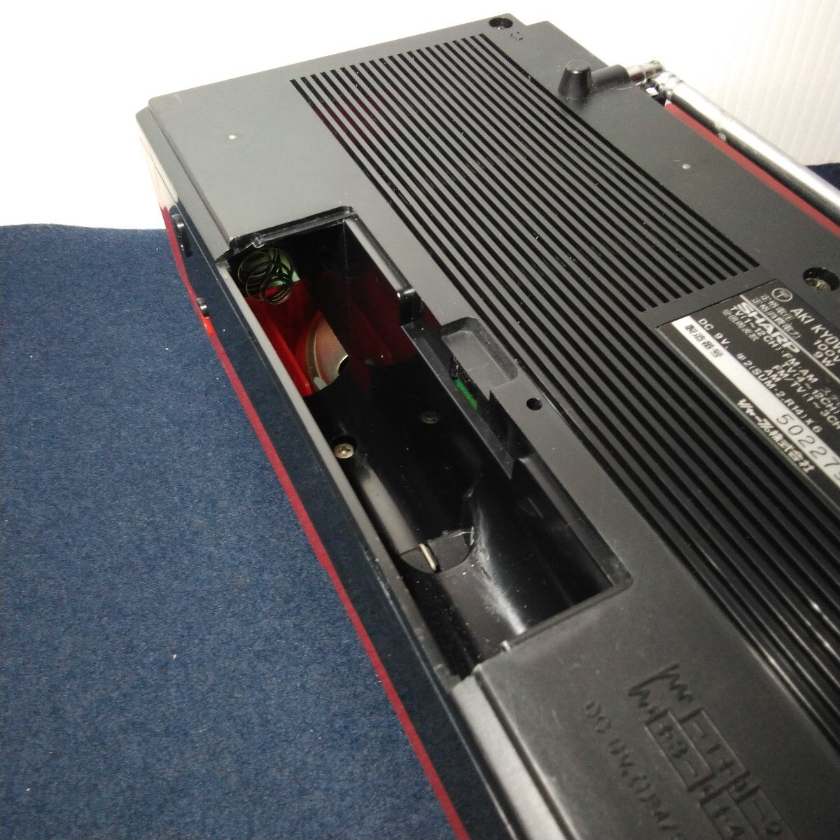 Yahoo!オークション - z431 SHARP ラジカセ QT-25 昭和レトロ レッド当...