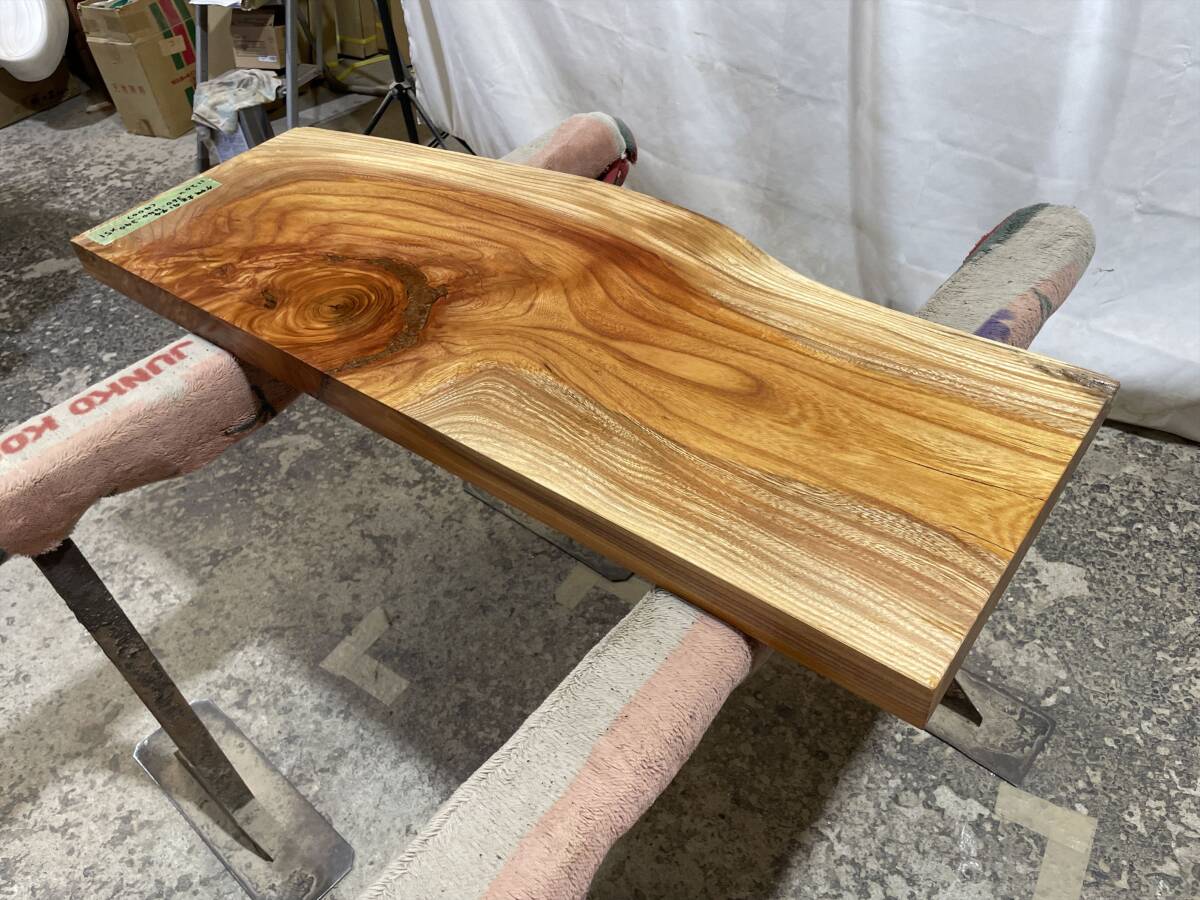 Yahoo!オークション - ケヤキ9144 欅 一枚板無垢 乾燥材 1120x360-440-...