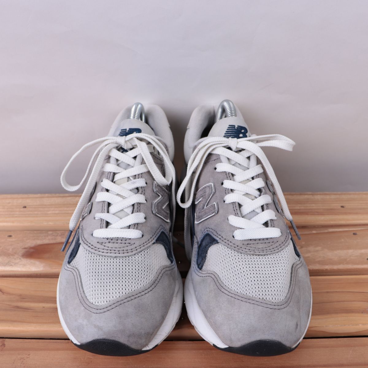 Yahoo!オークション - z362【580】ニューバランス US7 25.0cm/灰 グレ...