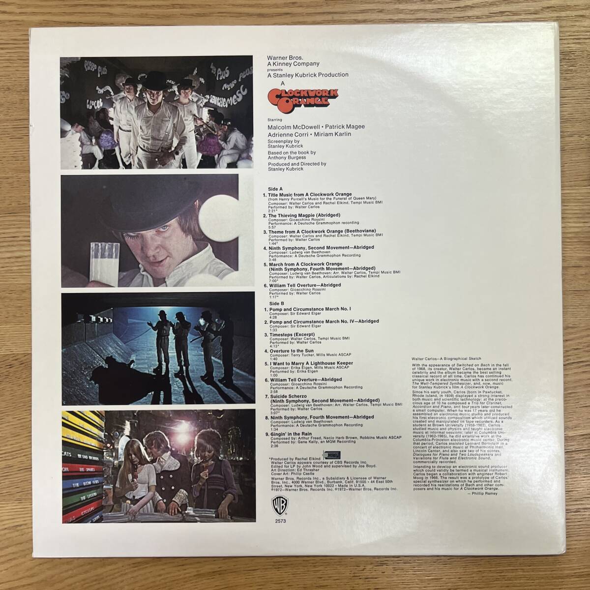 Yahoo!オークション - US盤 OST/A CLOCKWORK ORANGE/WARNER BROS. BS25...