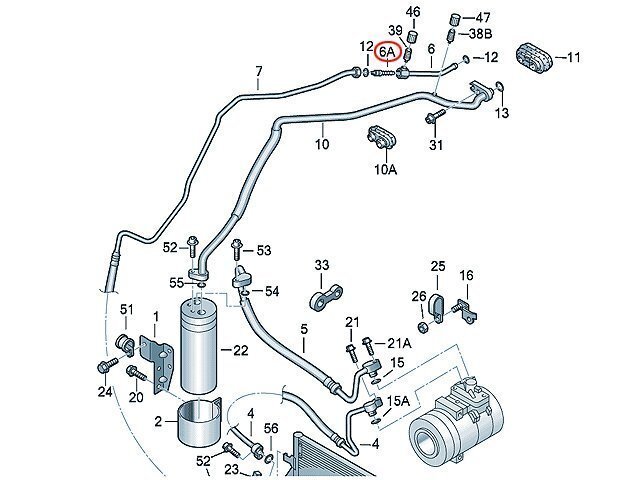 エキスパンションノズル オリフィスチューブ A4 S4 RS4 8E 8EALT 8EAMBF 8EASNF 8EAUKF 8EBBKF 8EBDV 8EBFB 8EBGBF 8EBWEF ...