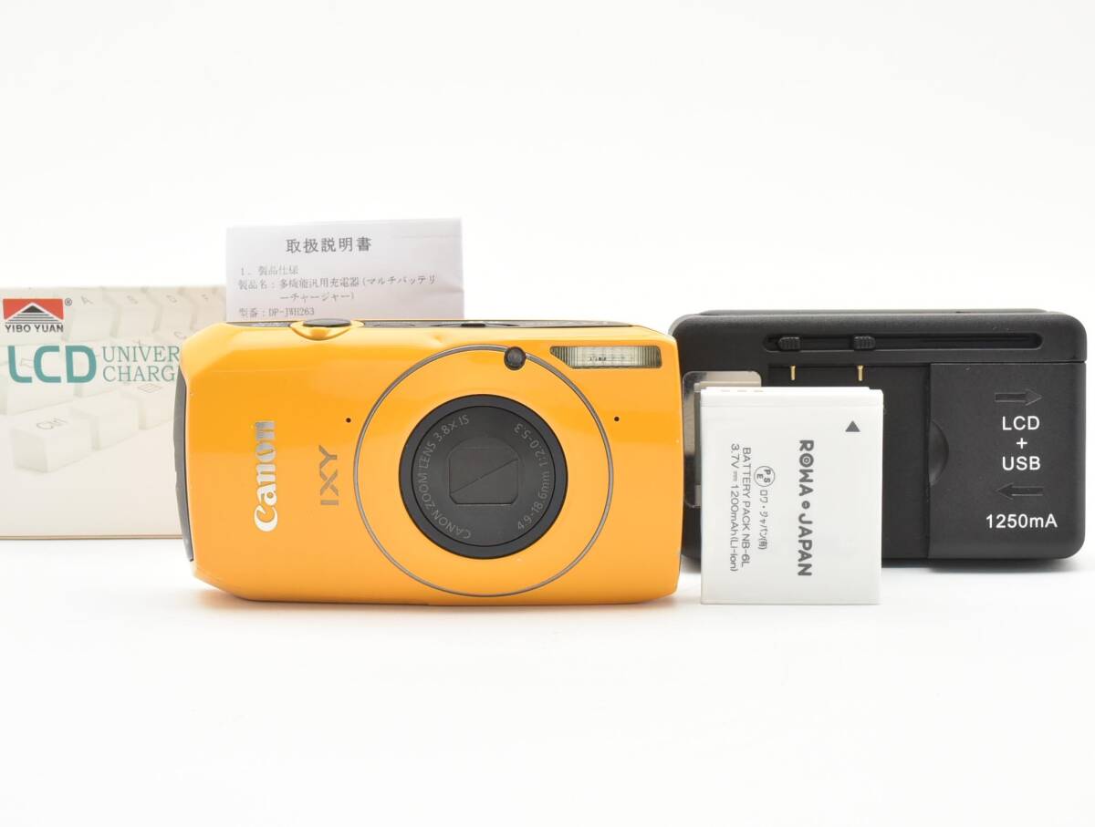 Yahoo!オークション - キャノン Canon IXY 30S イエロー コンパクトデ...