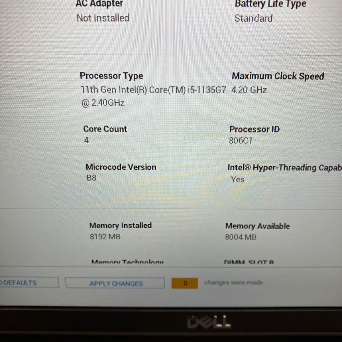 Yahoo!オークション - Z122 DELL Latitude 5520 P104F Core i5 1135G7 ...