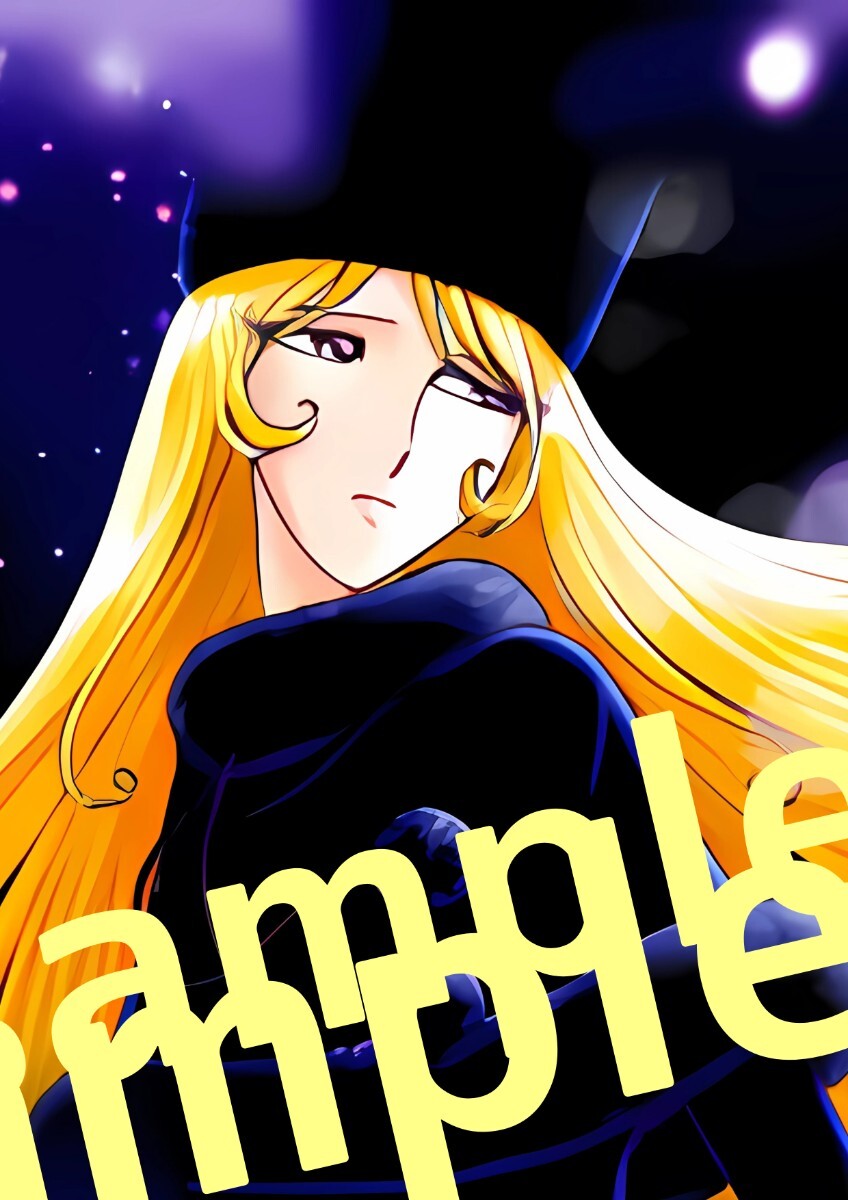 Yahoo!オークション - A4 ポスター 銀河鉄道999 メーテル ファンアート...