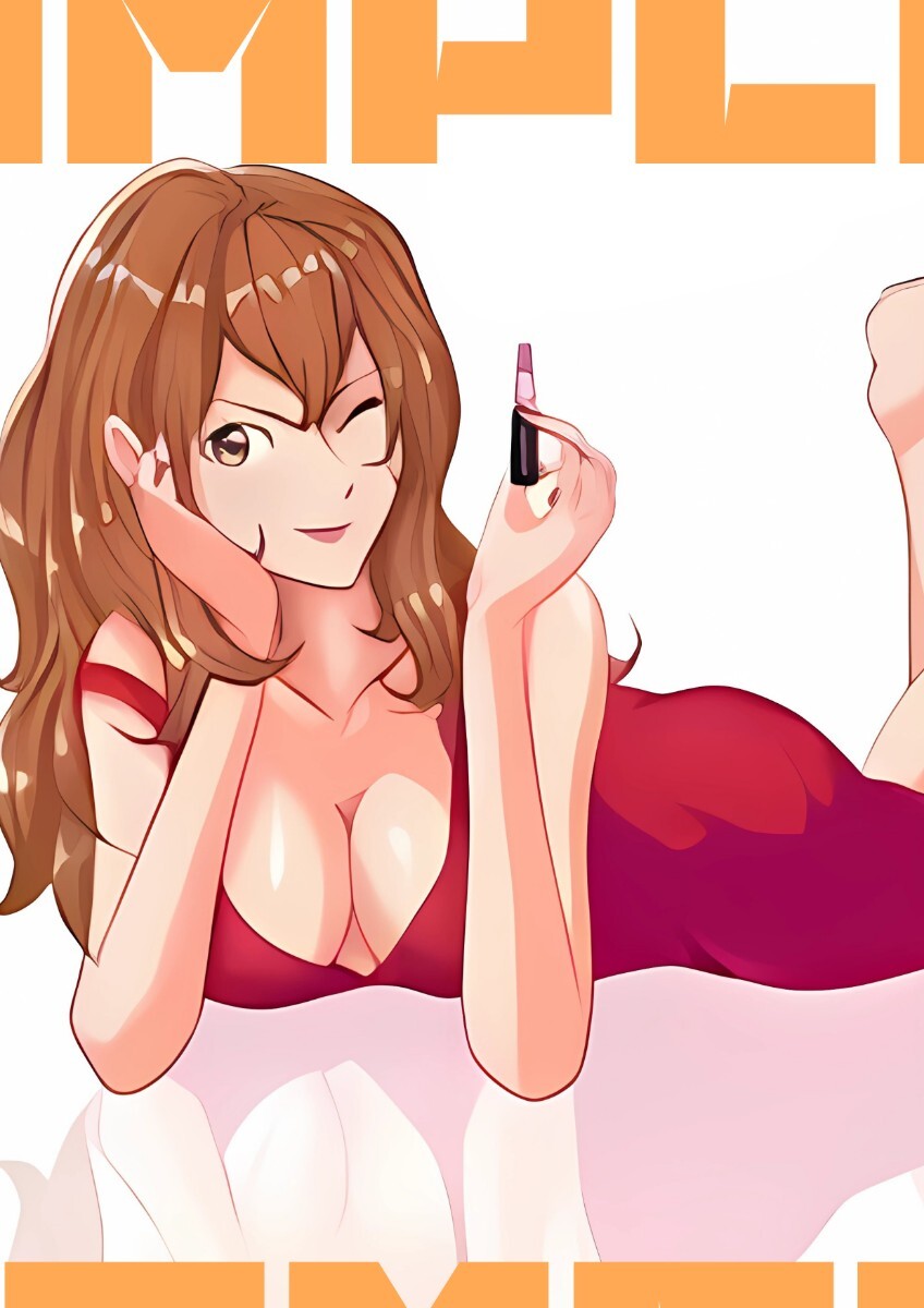 Yahoo!オークション - A4 ポスター ルパン三世 峰不二子 美女 ファンア...