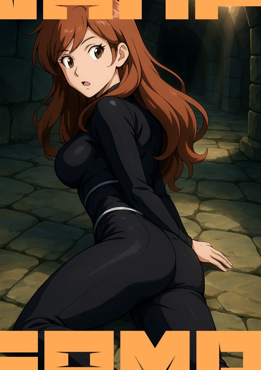 Yahoo!オークション - A4 ポスター 峰不二子 美女 ルパン三世 ファンア...