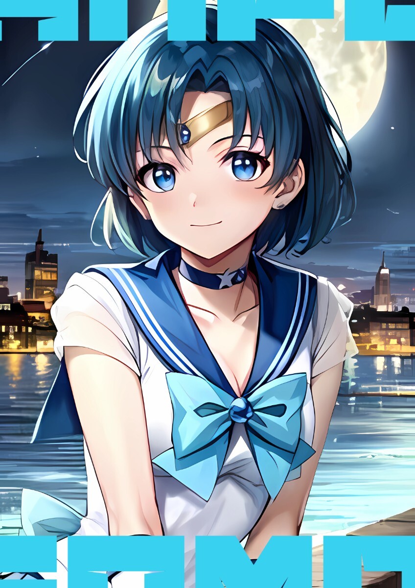 Yahoo!オークション - A4 ポスター アニメ セーラーマーキュリー 水野...