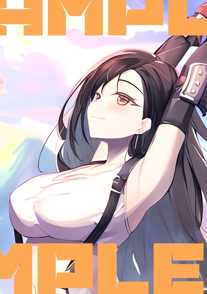 Yahoo!オークション - A4 ポスター 美女 ティファ ファンアート かわい...