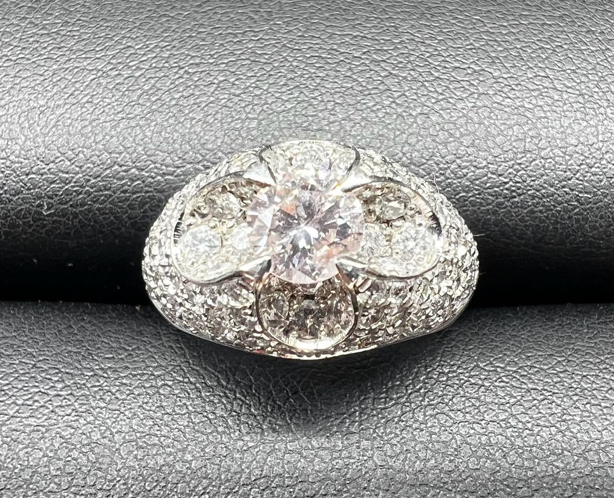 Yahoo!オークション - 天然ダイヤモンド 天然ピンクダイヤ 0.765ct メ...