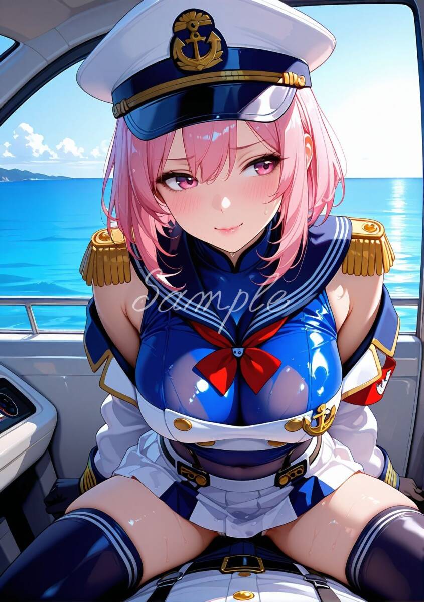 Yahoo!オークション - マリン 海兵 美女 巨乳 かわいい 一点物 A4ポス...