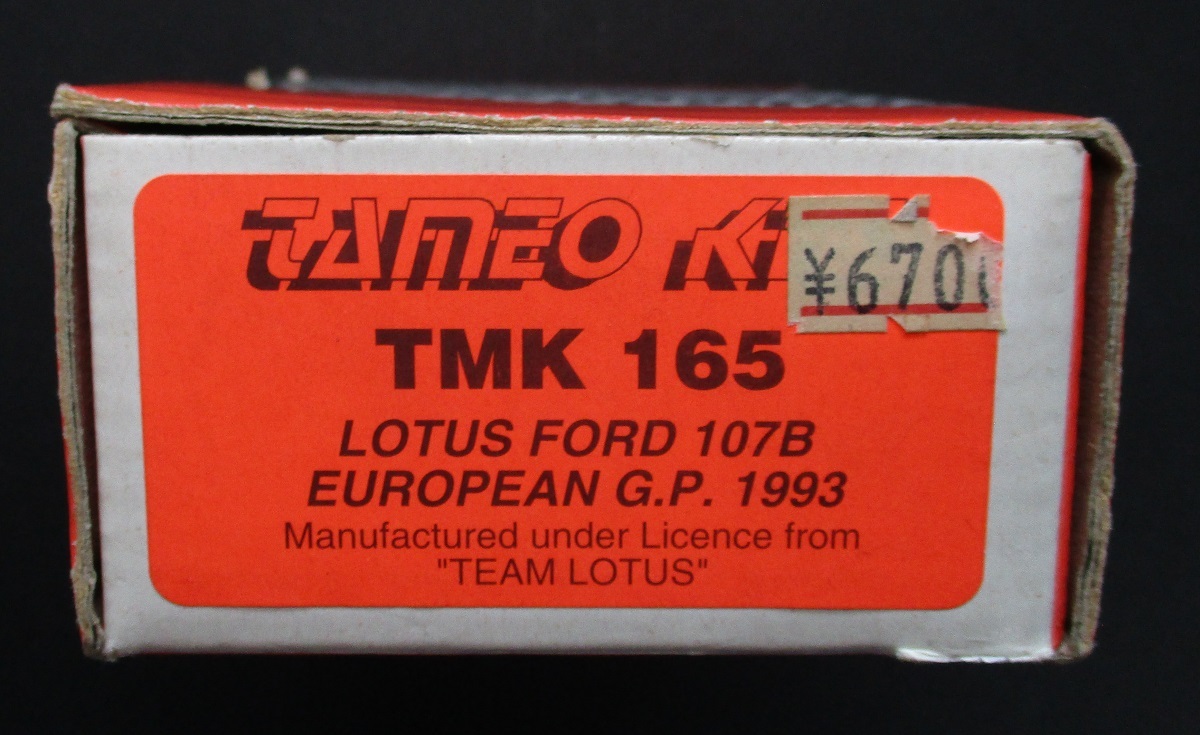 タメオ TMK 165 ロータス107B ヨーロピアンGP1993(フォーミュラ)｜売買されたオークション情報、yahooの商品情報をアーカイブ公開 - オークファン（aucfan.com）