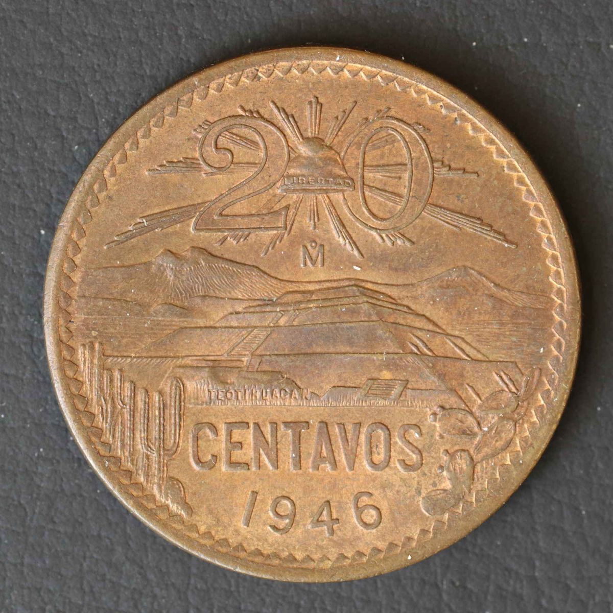 Yahoo!オークション - [令]メキシコ コイン 20センタボ（1946） [E831...