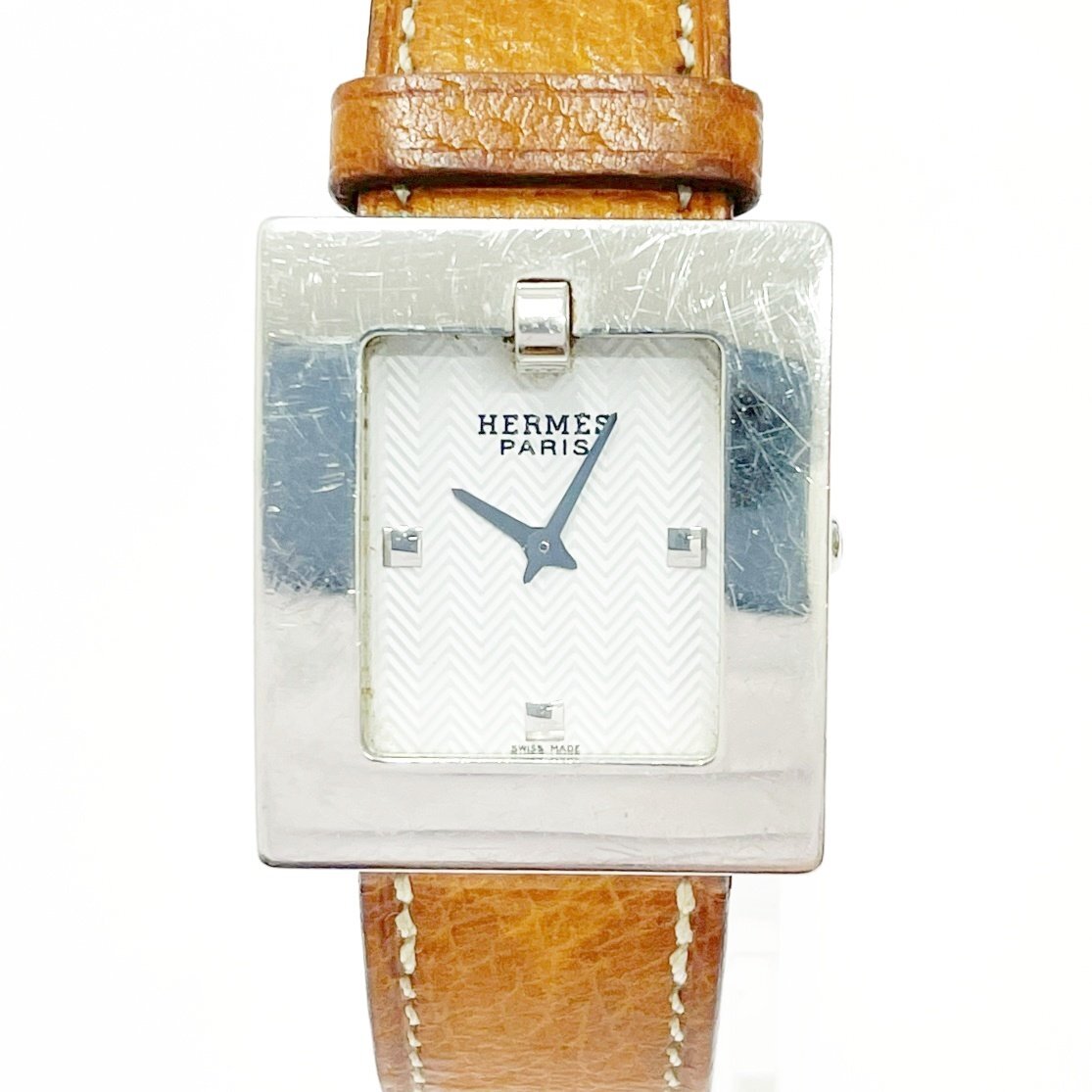 Yahoo!オークション - HERMES エルメス BE1.210 ベルトウォッチ SS ホ...