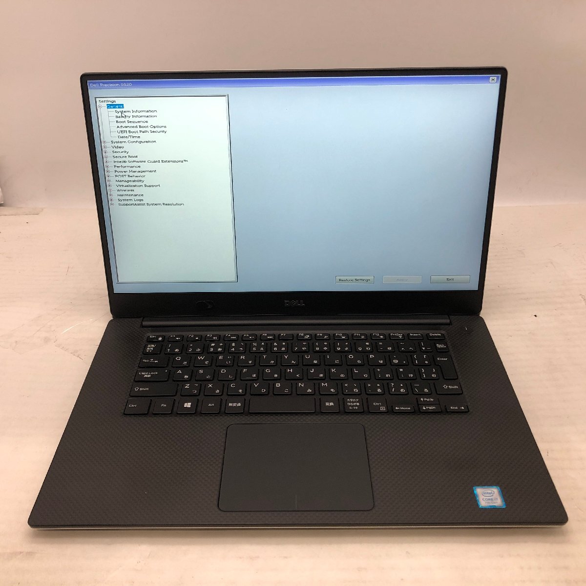 Yahoo!オークション - Dell Inc. Precision 5520 Core i7 7700HQ 2.80G...