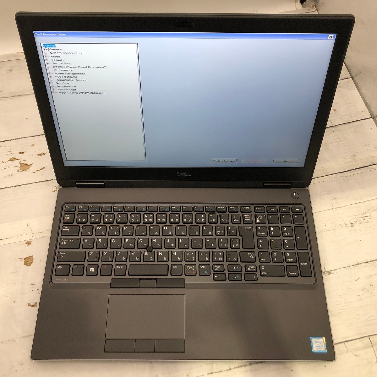 Yahoo!オークション - Dell Inc. Precision 7540 Core i7 9750H 2.60GH...