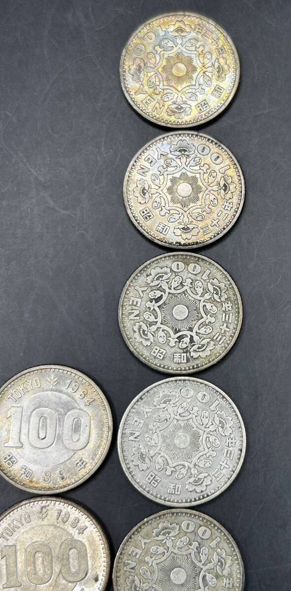 Yahoo!オークション - (f78)旧古銭 100円銀貨 鳳凰 稲 オリンピック...