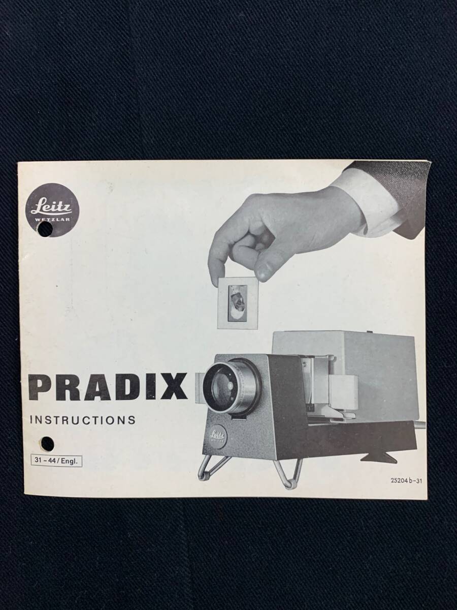 Yahoo!オークション - ライカ Leitz PRADIX INSTRUCTION 1963年 スライ...