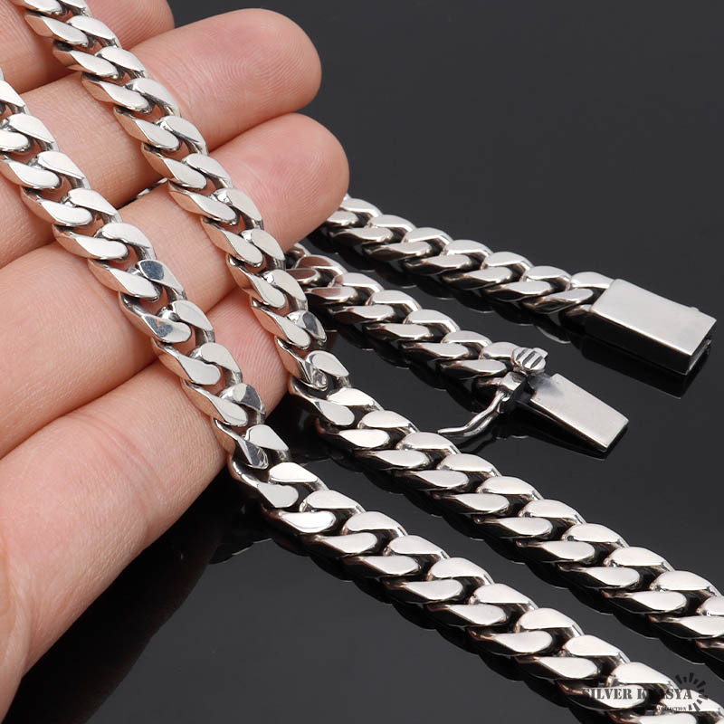 Yahoo!オークション - シルバー925 喜平チェーン ネックレス 幅8mm 50c...