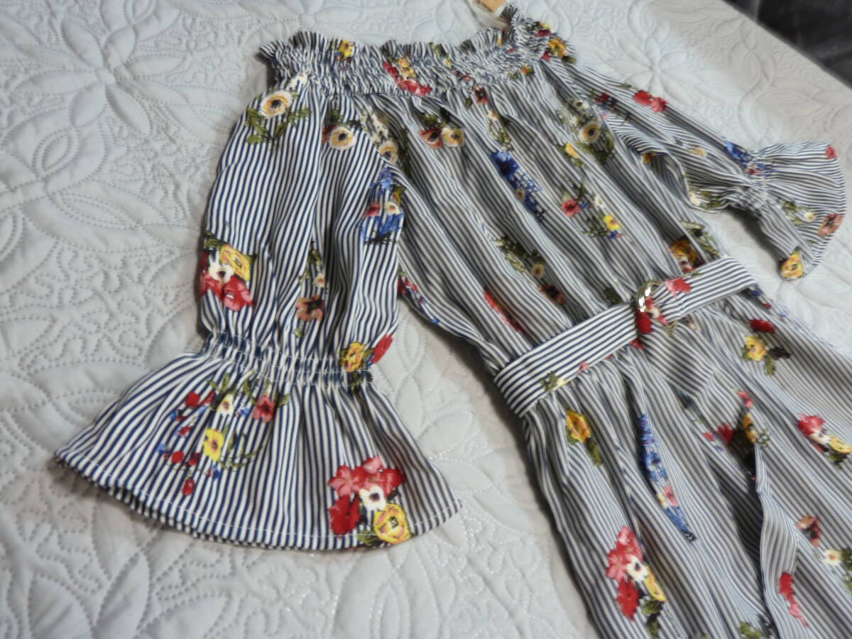 Yahoo!オークション - 春夏 新品タグ付き Lutique 紺白 ストライプ お...