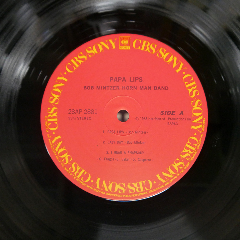 Yahoo!オークション - 国内盤 BOB MINTZER BIG BAND/PAPA LIPS/CBS/SON...