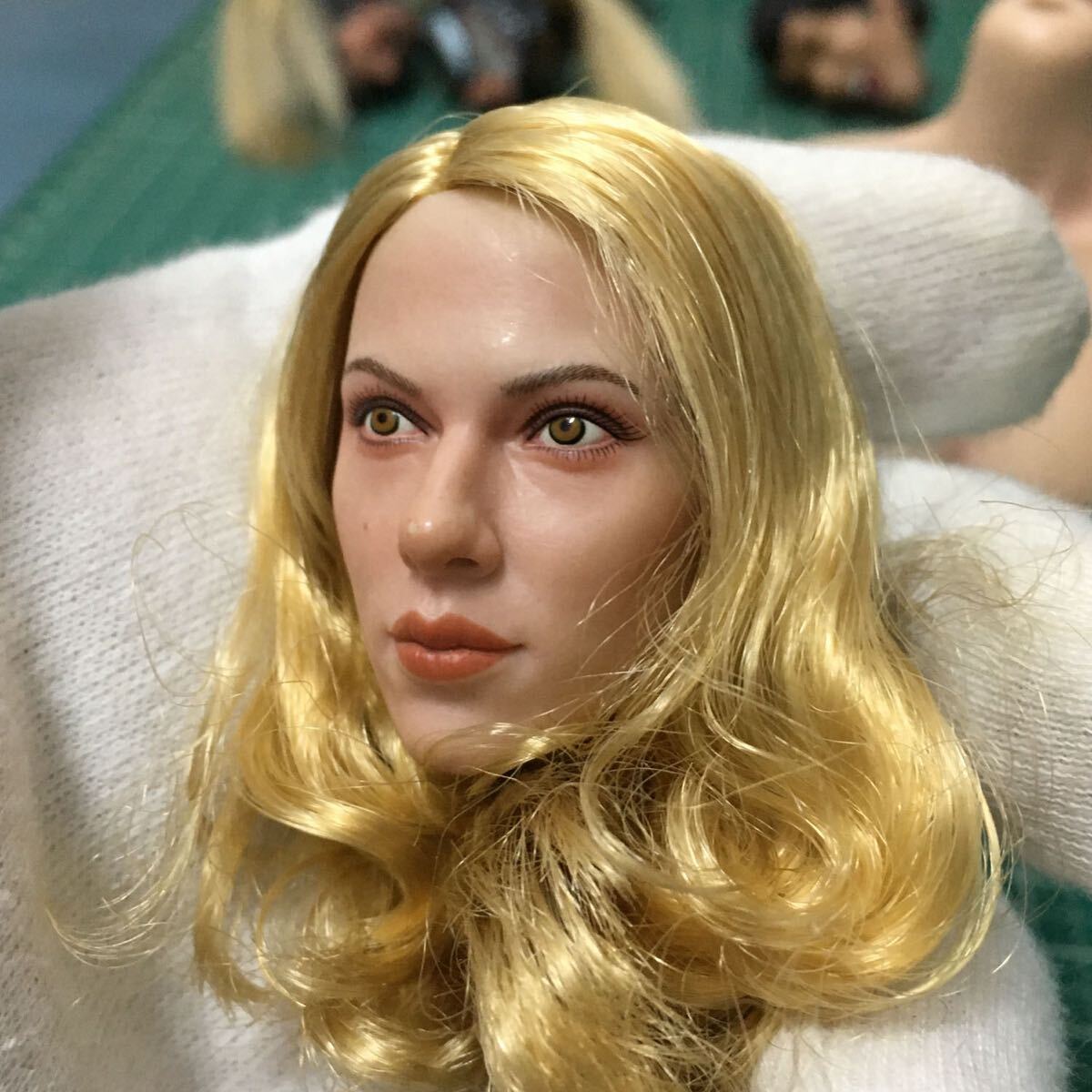 Yahoo!オークション - B269 1/6 フィギュア ヘッド 女性ヘッド 植毛タ...