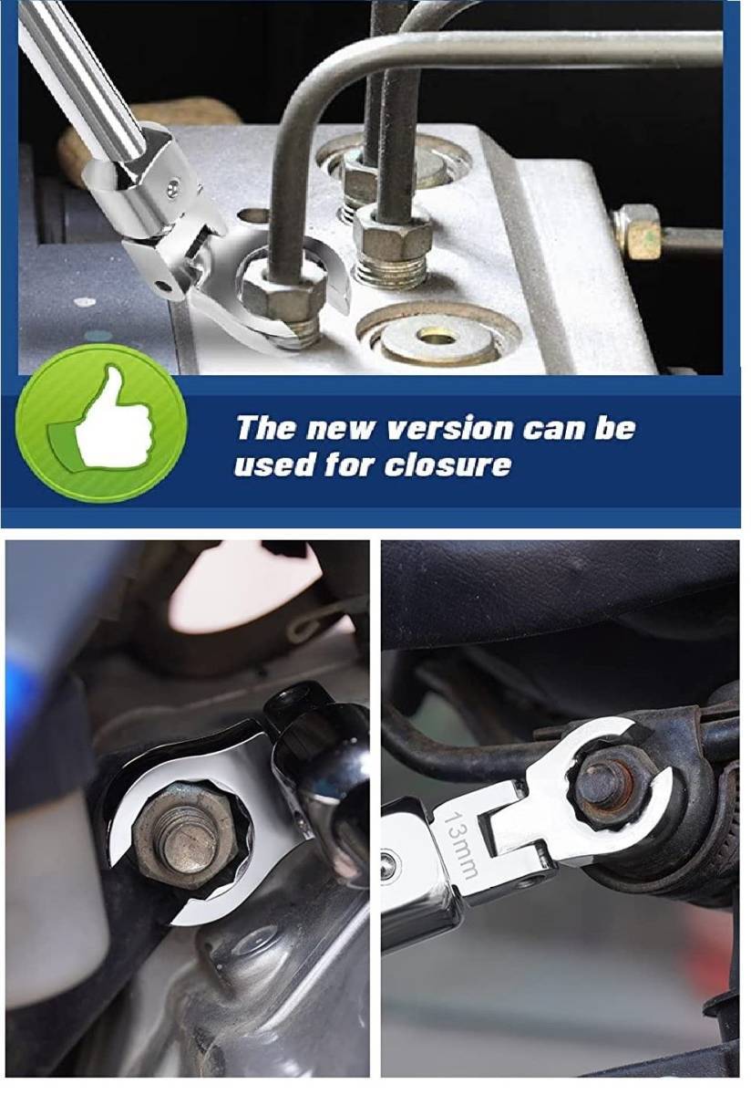 Yahoo!オークション - 差し替え式 フレアナットレンチ クローフットレ...