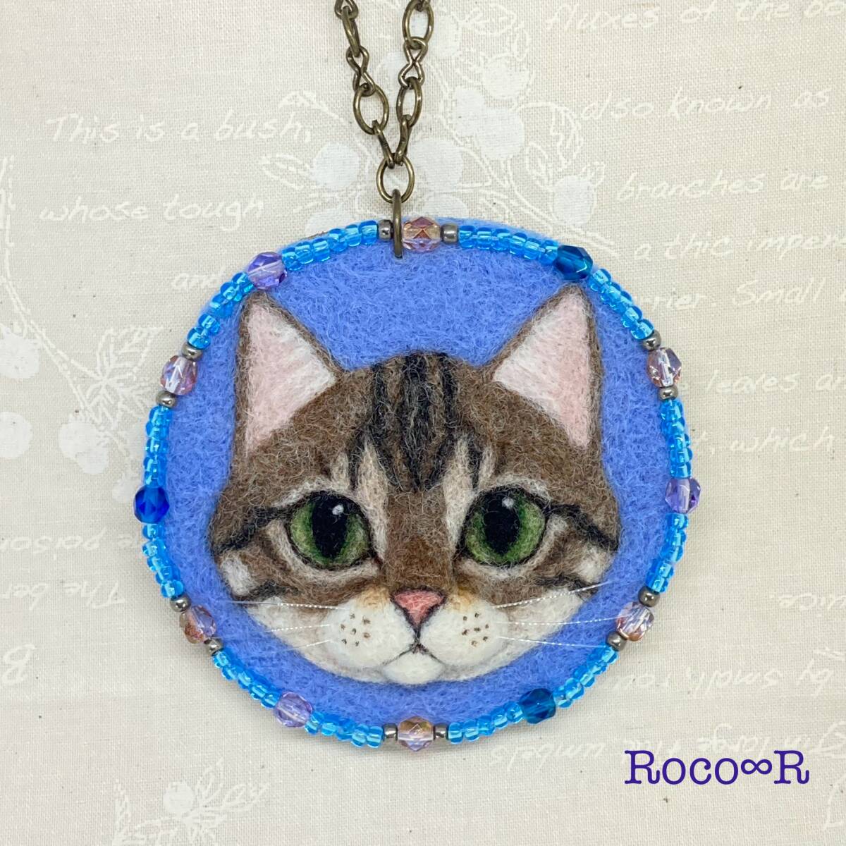 Yahoo!オークション - Roco∞R 羊毛フェルト キジトラ バッグチャーム...