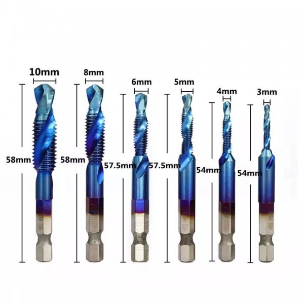 Yahoo!オークション - B23 ドリルタップ 6本セット オートセンターポン...