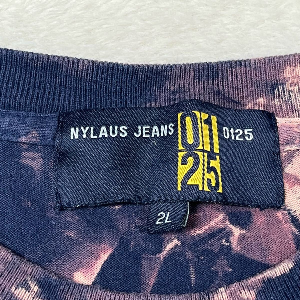 Yahoo!オークション - NYLAUS JEANS 0125 ナイラスジーンズ 総柄シャツ...