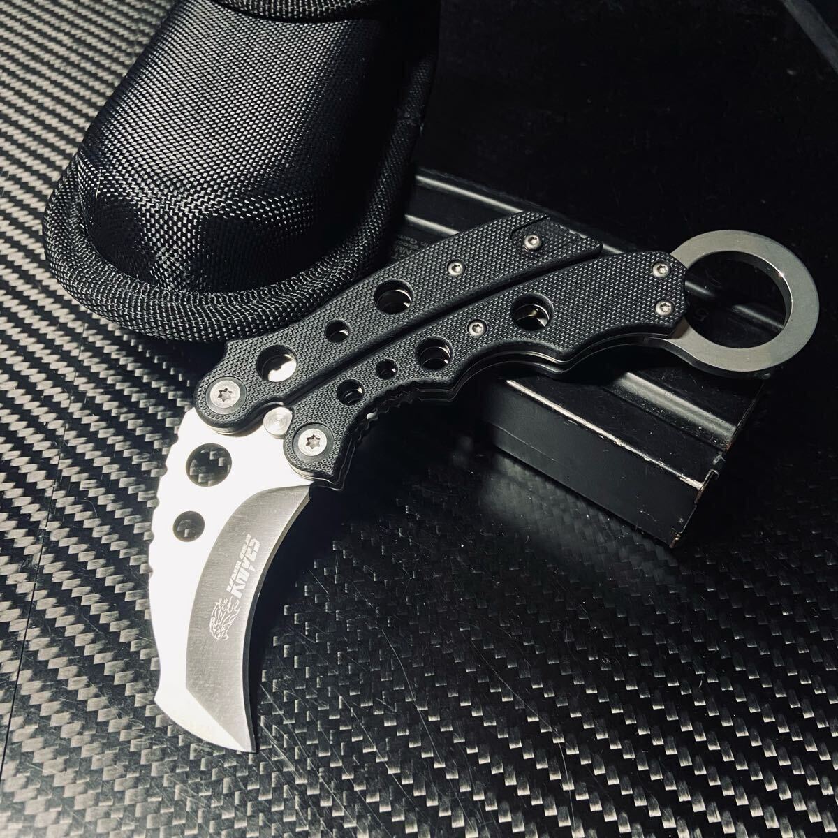 Yahoo!オークション - 独特なデザイン 高品質 アウトドアナイフ 折りた...