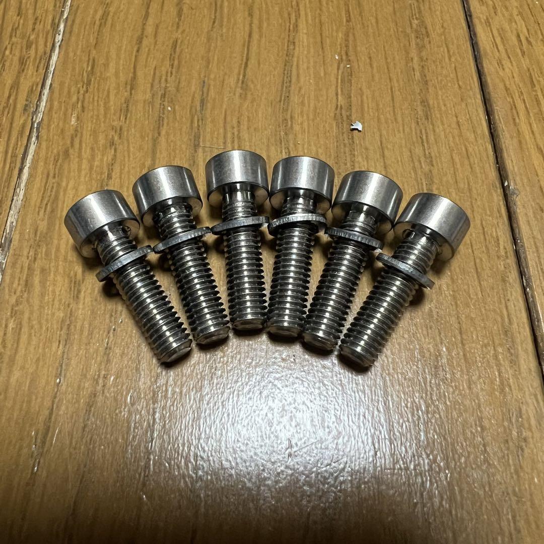 Yahoo!オークション - 64チタンTC4ステムボルトM5x18ワッシャー付き6本...