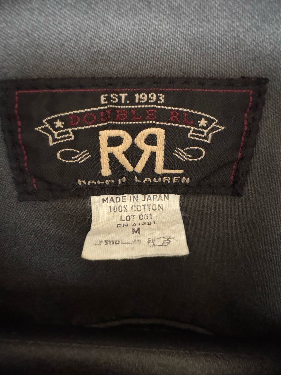 Yahoo!オークション - 貴重 RRL ツイルジャケット 黒 Lee 100J ウエス...