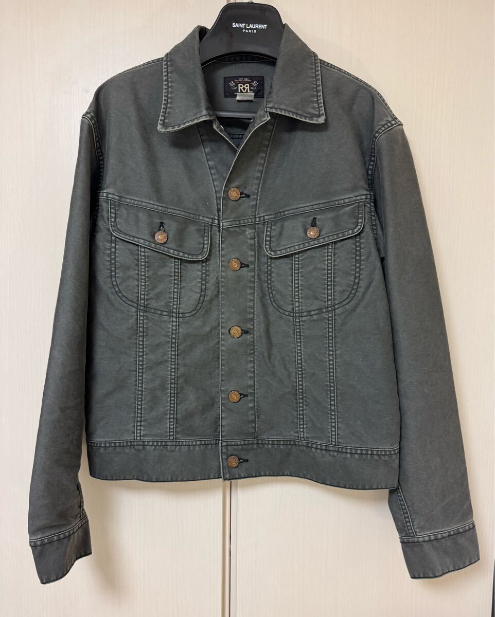 Yahoo!オークション - 貴重 RRL ツイルジャケット 黒 Lee 100J ウエス...