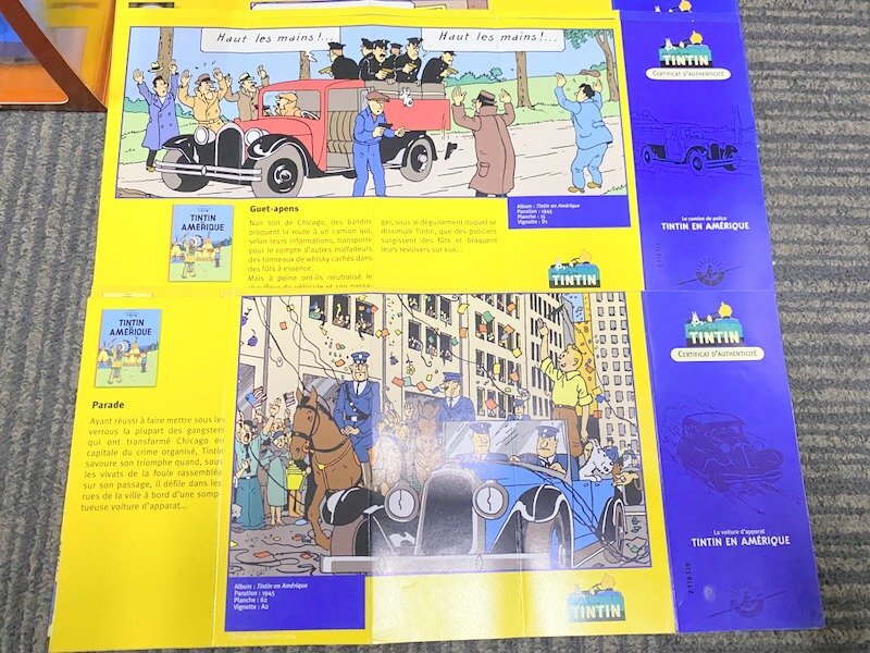 Yahoo!オークション - TINTIN 1/43 DIORAMA LA CADILLAC ELDORADO L'AM...