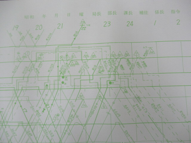 Yahoo!オークション - S48.10 「中央線電車 運用図表（平日）」 東京西...