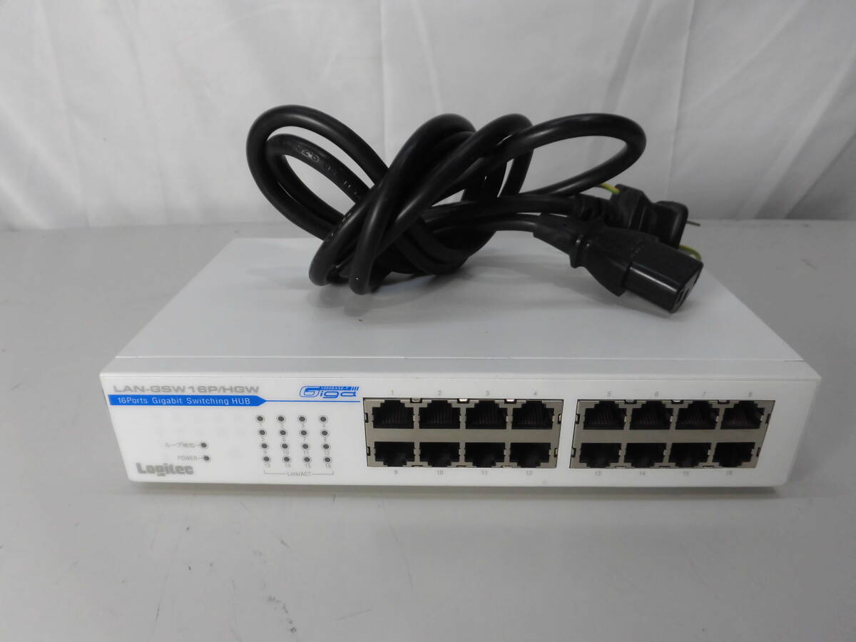 Yahoo!オークション - 1934 Logitec LAN-GSW16P/HGW GigaBit スイッチ...