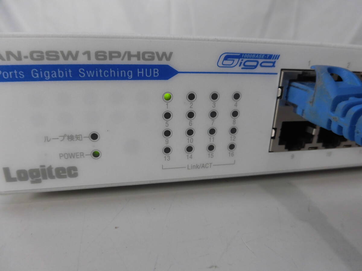 Yahoo!オークション - 1934 Logitec LAN-GSW16P/HGW GigaBit スイッチ...
