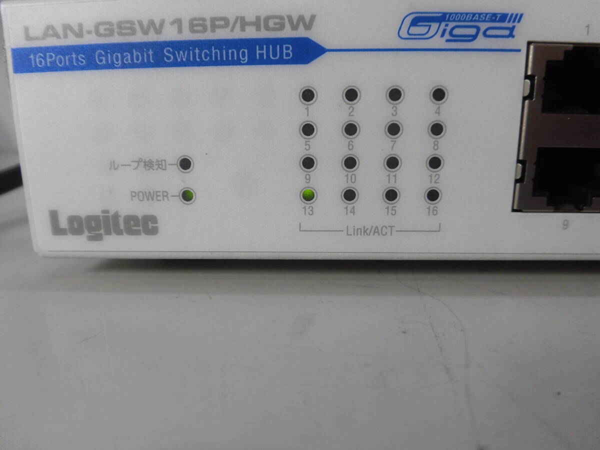 Yahoo!オークション - 1934 Logitec LAN-GSW16P/HGW GigaBit スイッチ...
