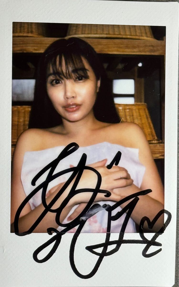 Yahoo!オークション - あべみほ 愛の罠 DVD撮影現場チェキ 直筆サイン...