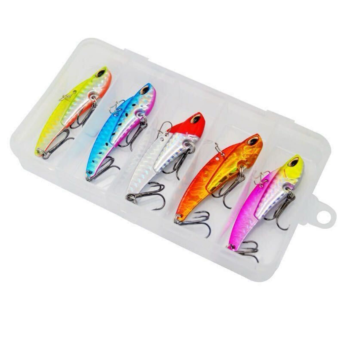 Yahoo!オークション - No.63 鉄板 バイブレーション VIB 21g 5色セット...