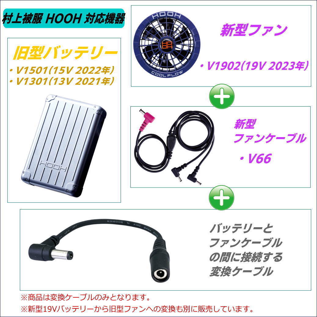 Yahoo!オークション - 村上被服 鳳凰 HOOH 空冷作業服 新型19Vファン(V...