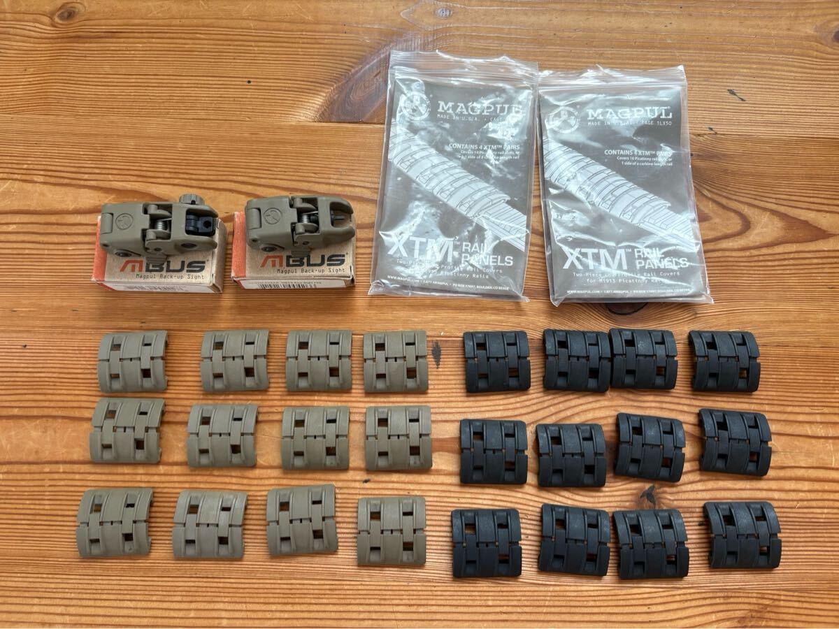 Yahoo!オークション - 実物 magpul mBUS フロントリアサイト＋XTMレイ...