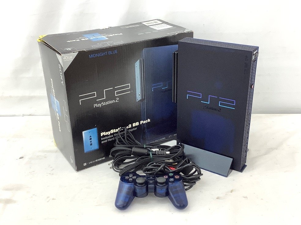 Yahoo!オークション - SONY PS2 BBパックセット/ミッドナイトブルー SC...